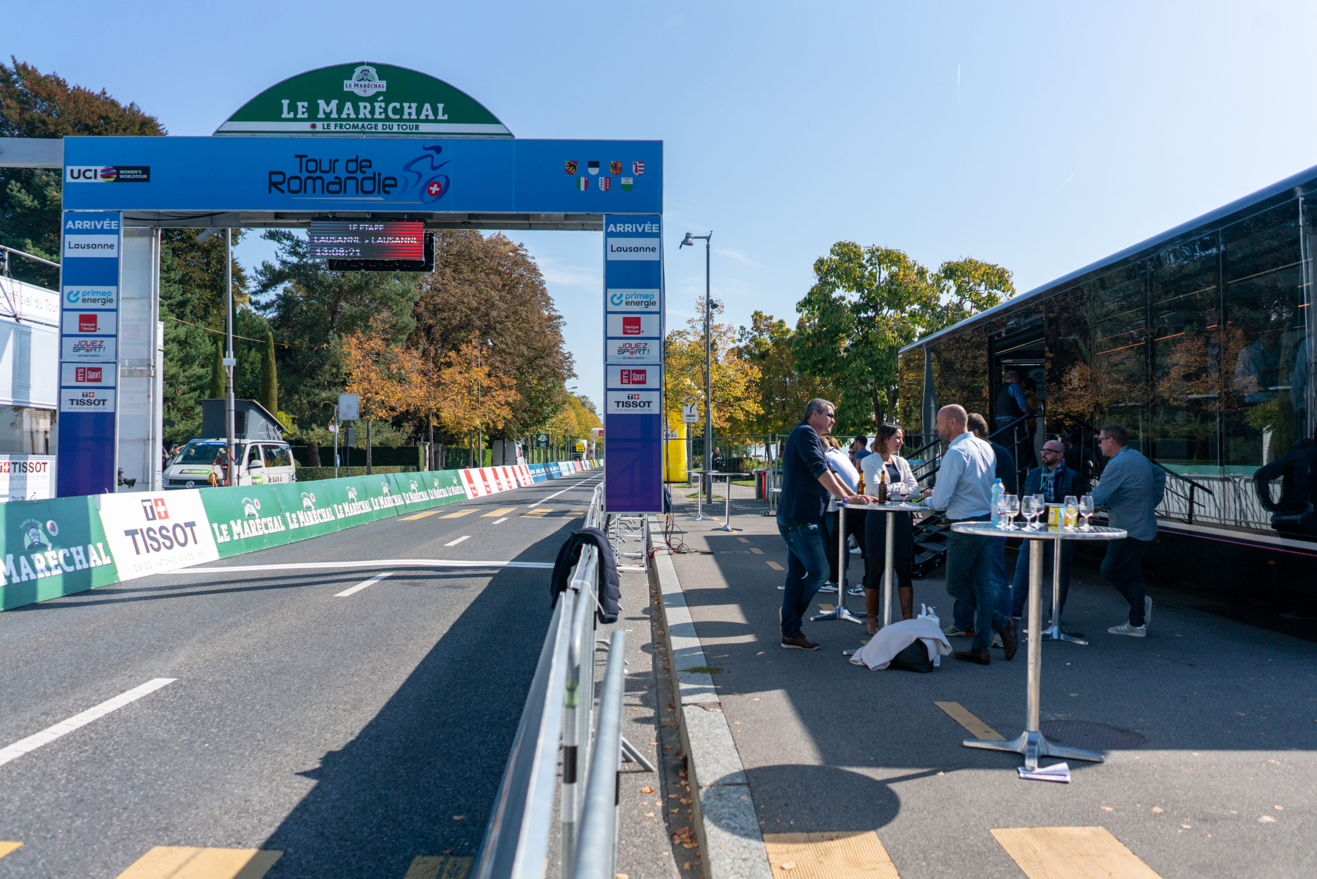 Formule 1 : Espace VIP – Arrivée – Shop Tour de Romandie
